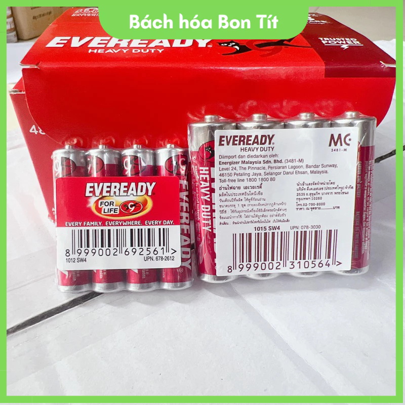 Pin Eveready AA / AAA 1,5V (Vỉ 4 viên) | Shopee Việt Nam