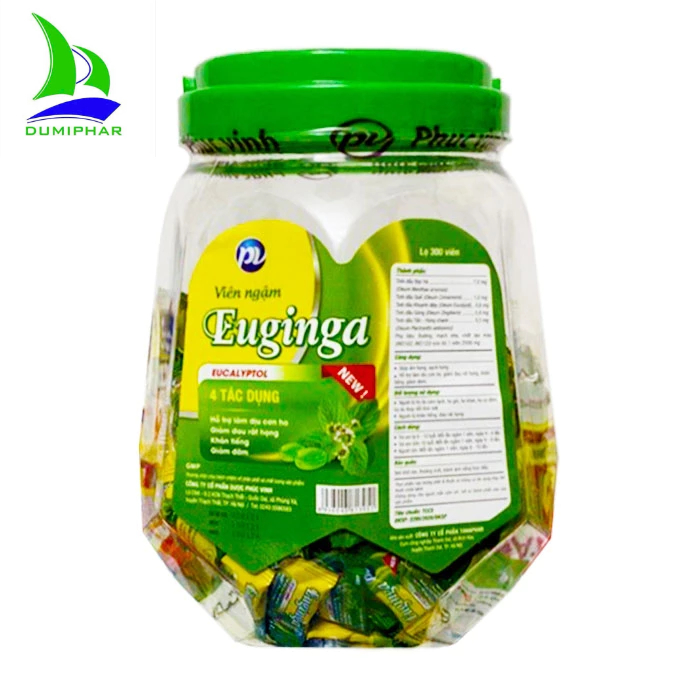 Kẹo ngậm ho PV Euginga lọ 300 viên | Shopee Việt Nam