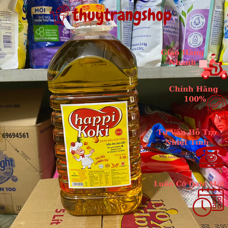 Dầu Ăn Happi Koki Can 5L | Shopee Việt Nam