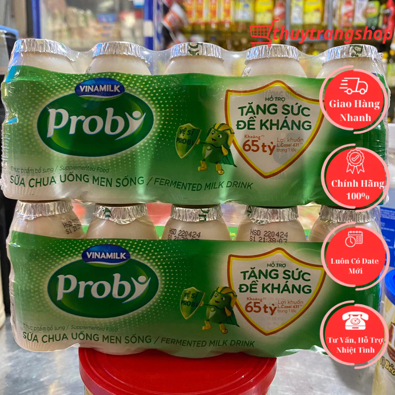 Lốc 5hộp Sữa Chua Uống Probi 65ml | Shopee Việt Nam