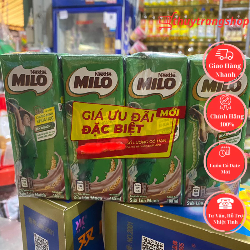 Lốc 4 Hộp Sữa Milo 180ml | Shopee Việt Nam