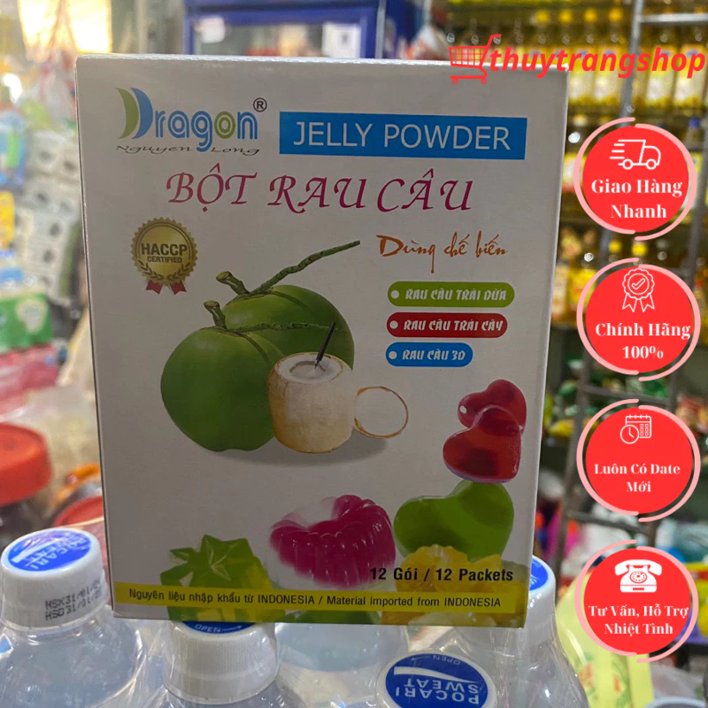 Hộp 12 Gói Rau Câu Dragon Jelly Powder | Shopee Việt Nam