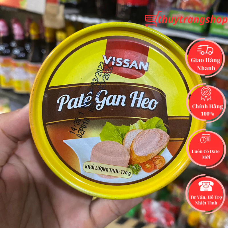 Pate Gan Heo Vissan Hộp 170g | Shopee Việt Nam