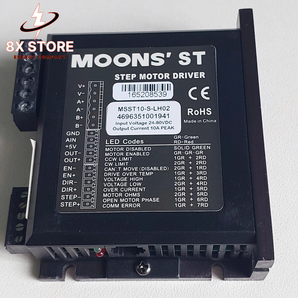 Drive Moons ST MSST10-S điều khiển động cơ bước 2 pha chạy xung ...