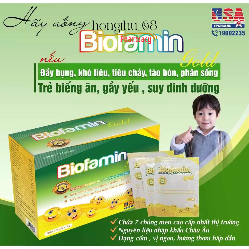 Men vi sinh Biofamin Gold – Bổ sung lợi khuẩn, vitamin và các acid amin ...