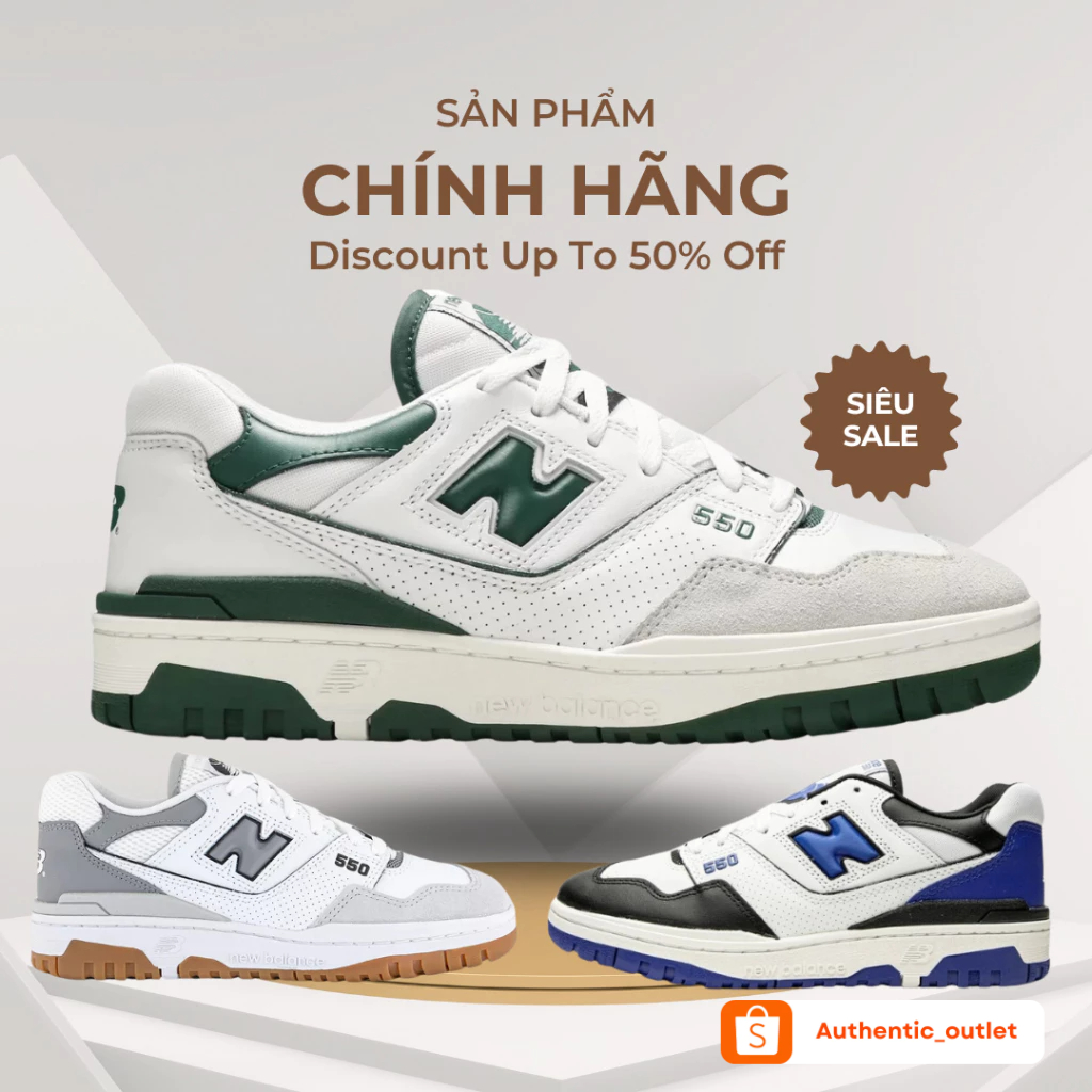 [Chính Hãng] Giày thể thao New Balance 550 đế gum đủ màu , cho nam và ...