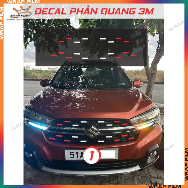 Decal phản quang 3M dán mặt calang Suzuki XL7 | Shopee Việt Nam