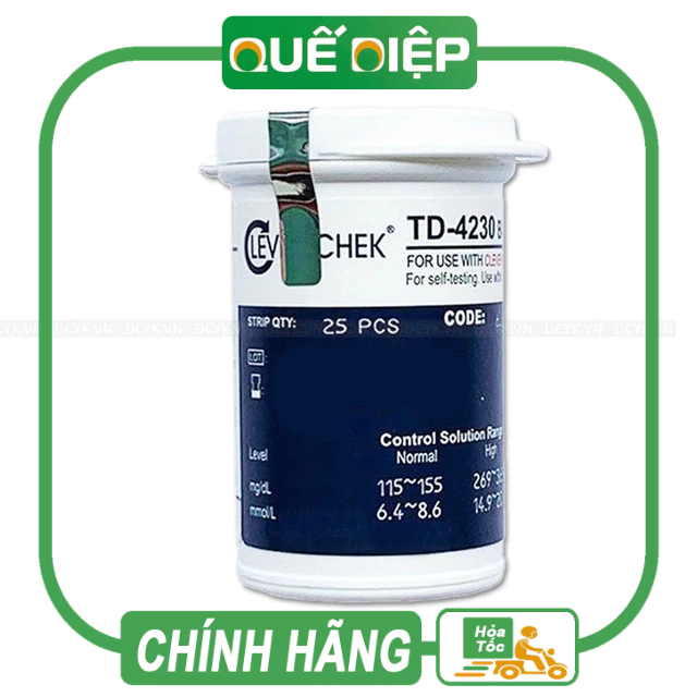 CLEVER CHEK TD-4230 - Que thử đường huyết dùng cho máy Clever Chek TD ...