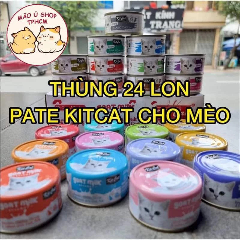 [COMBO 12-60 LON 70G] PATE KITCAT GRAVY VÀ SỮA DÊ CHO MÈO | Shopee Việt Nam