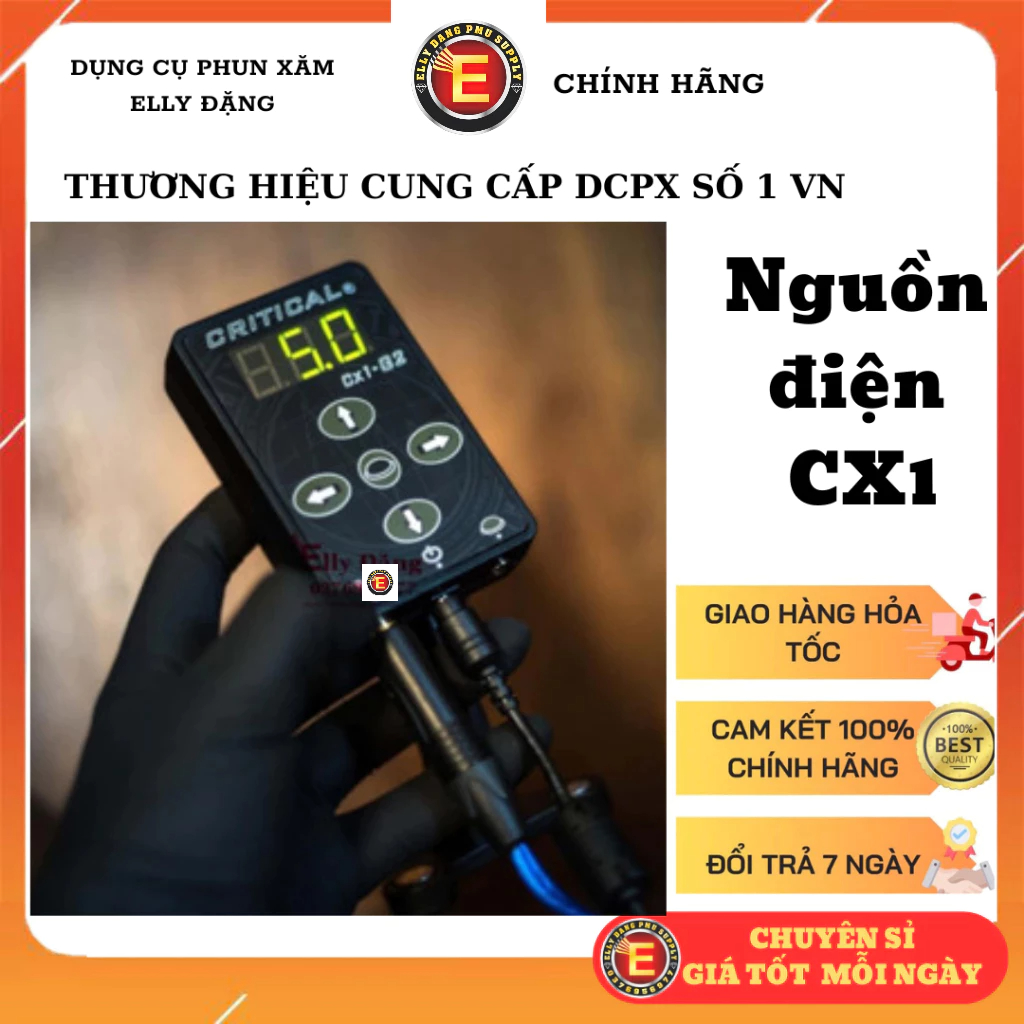 Nguồn máy xăm CX1 Chính hãng, Nguồn máy pen cao cấp nhất Critial CX1-G2 ...