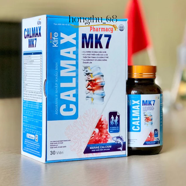 Klife CALMAX MK7 - Hỗ trợ xương răng chắc khỏe, giảm nguy cơ loãng xương | Shopee Việt Nam