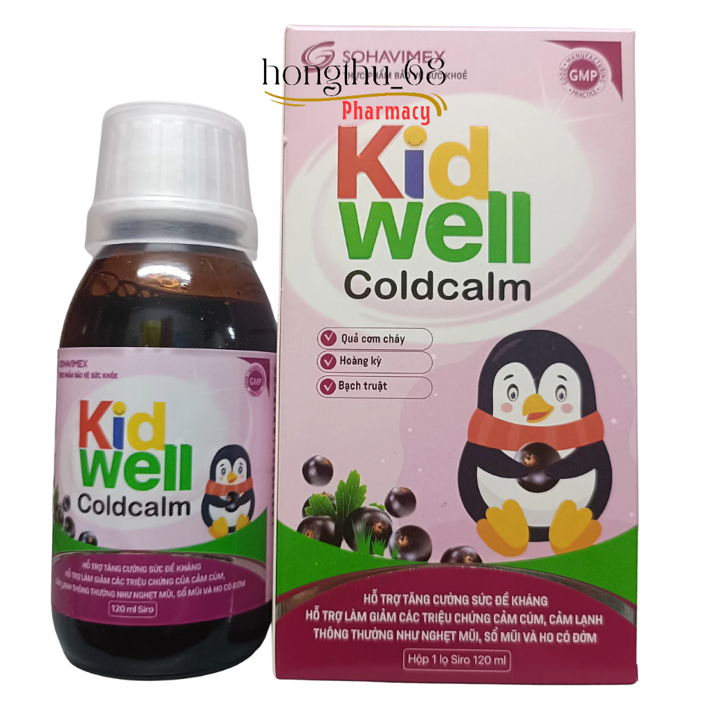 KIDWELL COLDCALM lọ 120ml - Hỗ trợ giải cảm, giảm ho tăng cường sức đề ...