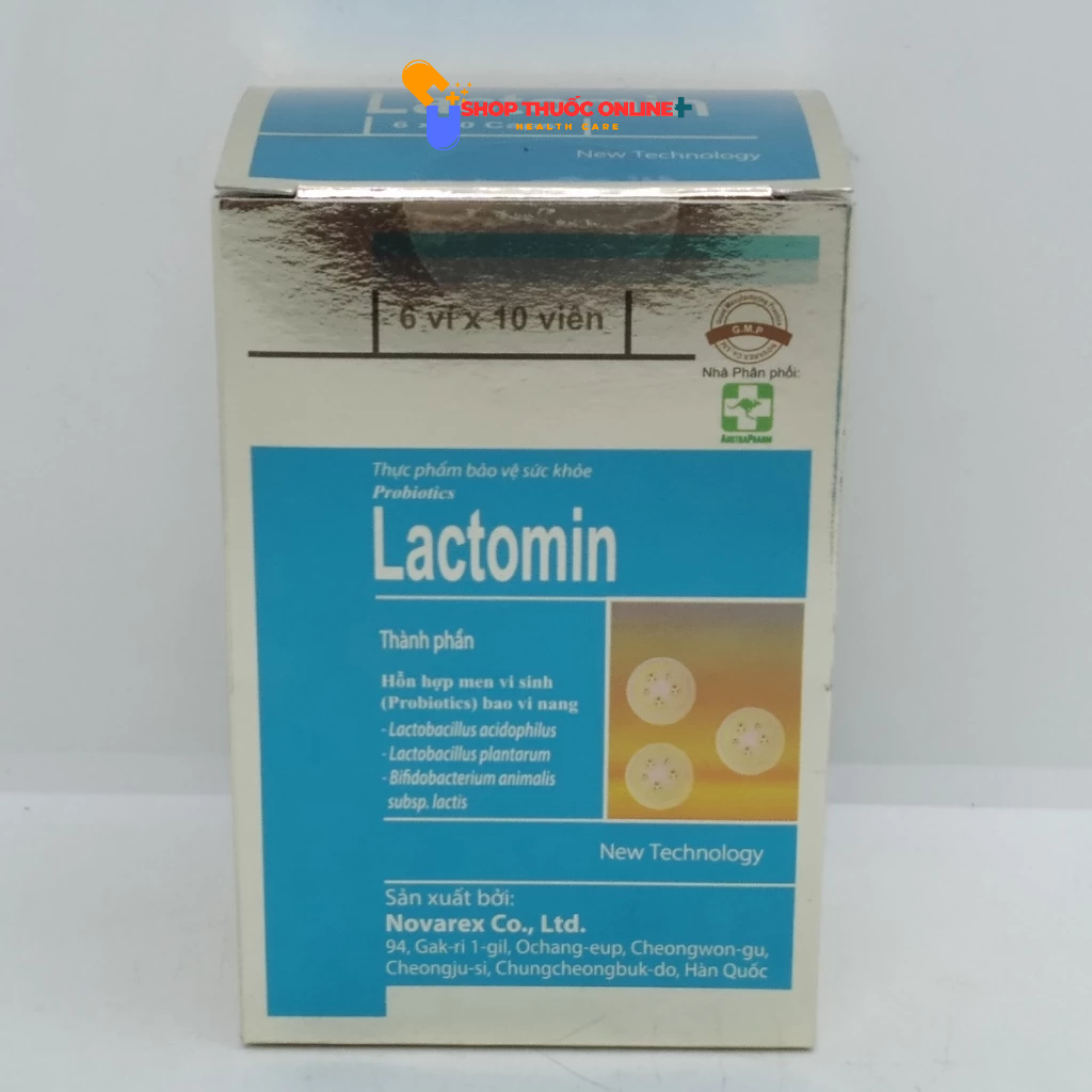Lactomin (60 viên nang) hỗ trợ phòng ngừa rối loạn tiêu hóa, tiêu chảy ...