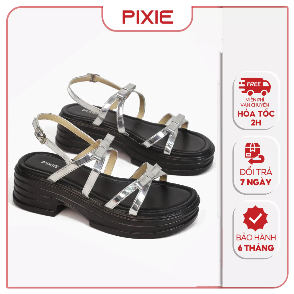 Giày Sandal Đế Xuồng Phối Nơ Dây Mảnh Pixie H340 | Shopee Việt Nam