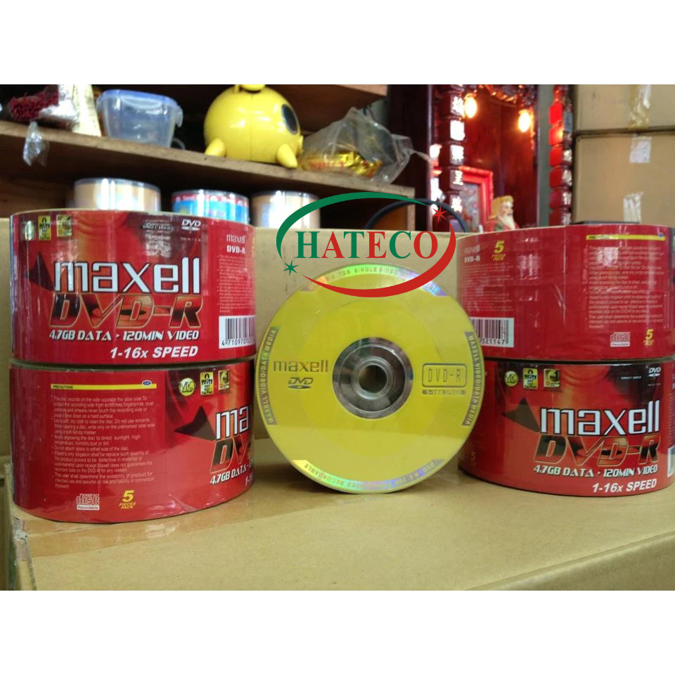 50 ĐĨA DVD Trắng Maxell 4.7GB 16x Loại tốt - DVDMaxell tốt - DVD hộp 50 ...