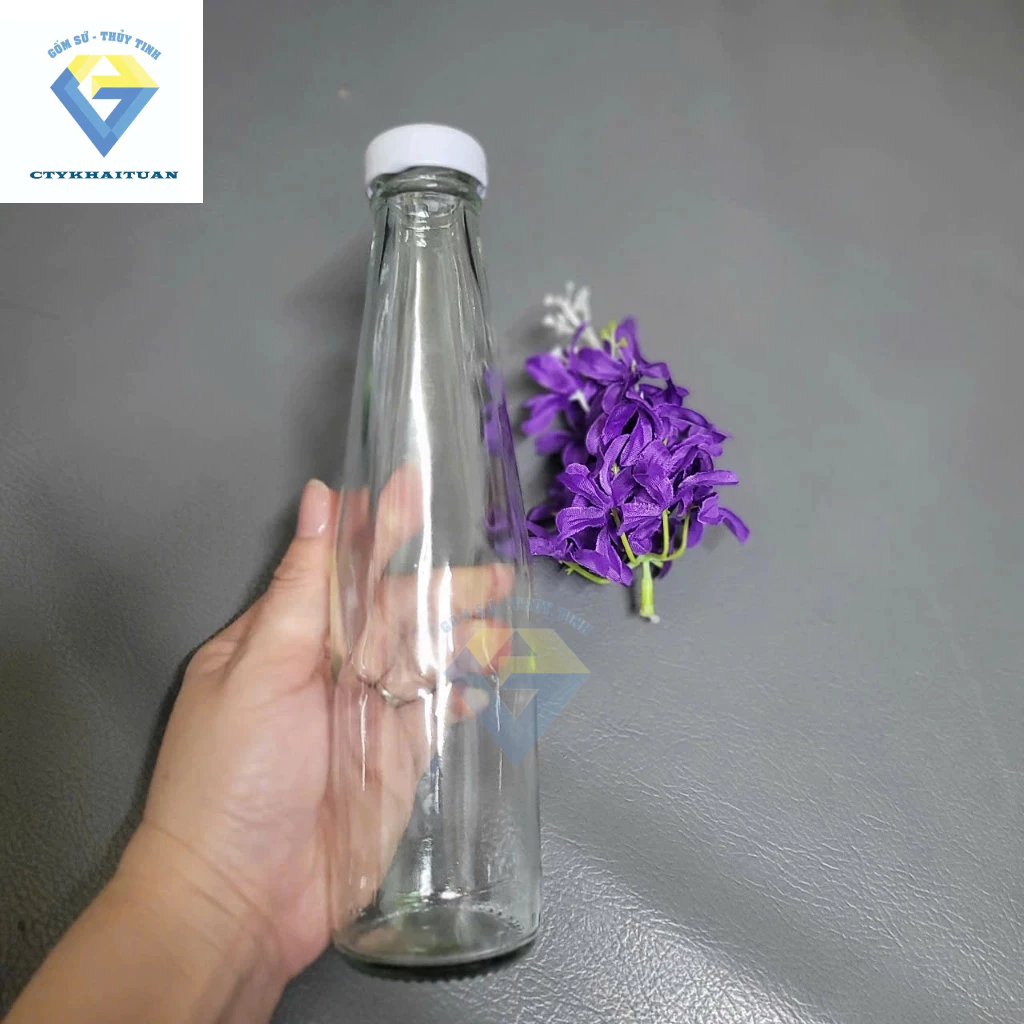 Chai thủy tinh 250ml nắp thiếc trắng / chai high bottle 250ml đựng các ...