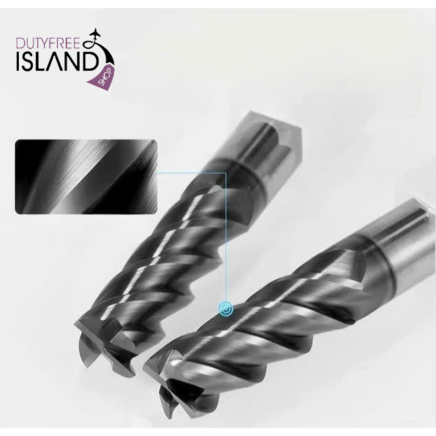 Dao phay ngón CNC 70Hrc phủ vofram chịu nhiệt Endmill D2,D2.5,D3,D3.5,D4 phay thép cứng sau ...