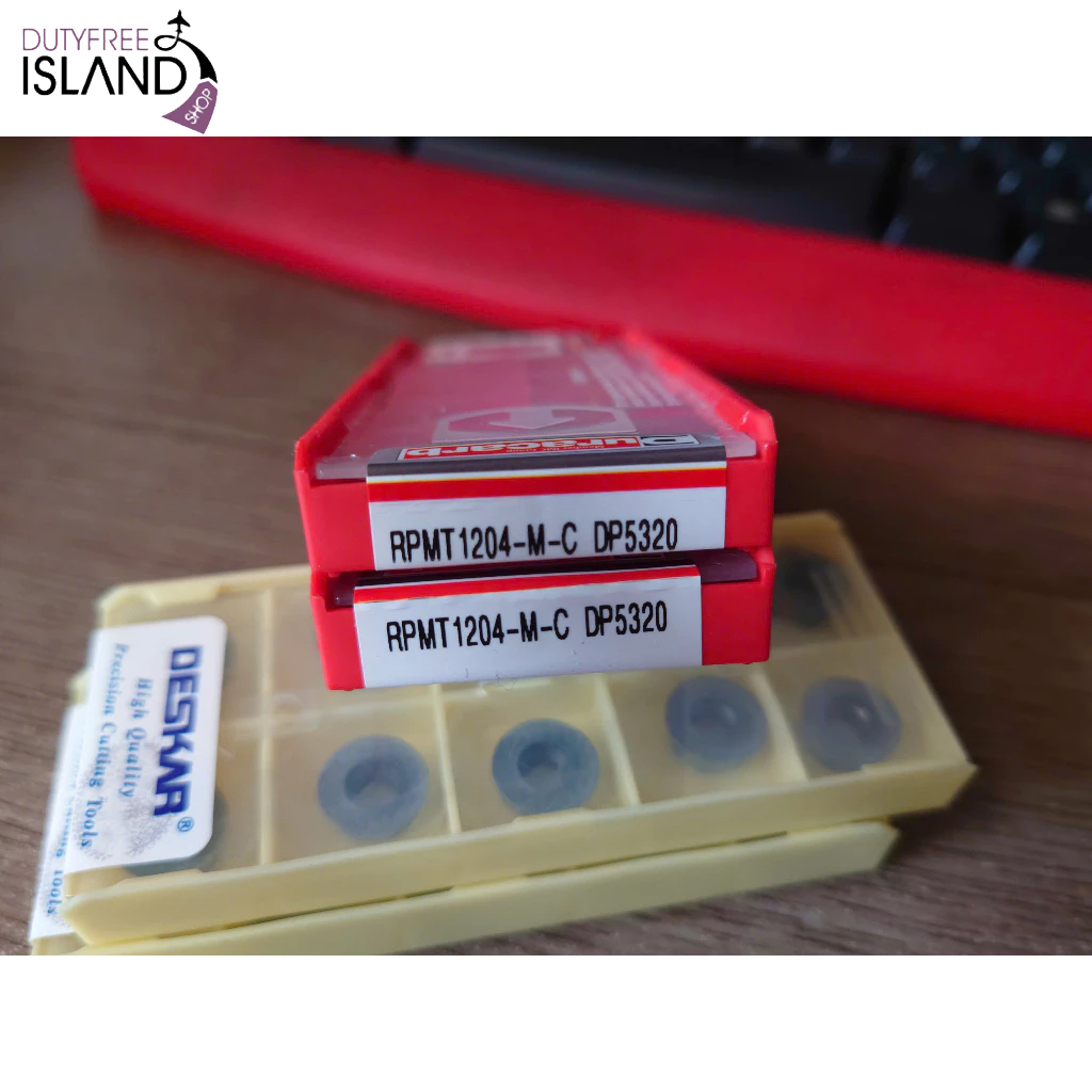 Chip phay RPMT1204-M-C DP5320 R6 phá thô khuôn mẫu, phay thép inox ...