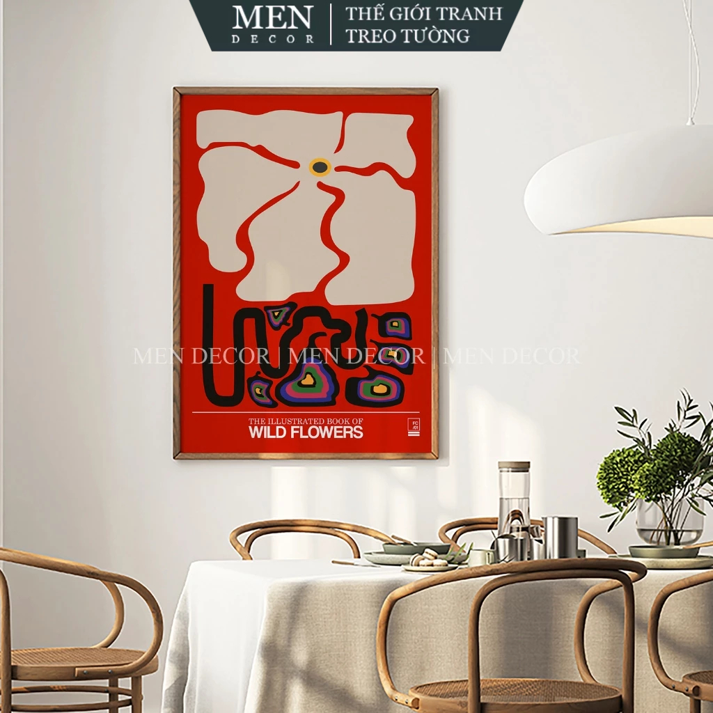 Tranh treo tường, Poster hoa lá nghệ thuật, Flower Market - FM (135 ...