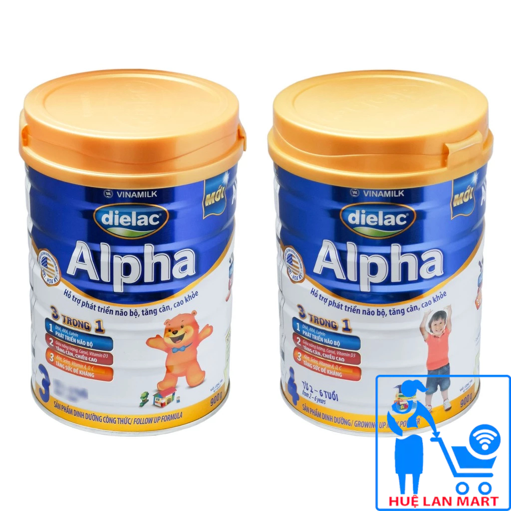 Combo 3 Hộp Sữa Bột Vinamilk Dielac Alpha 3/4 - 900g | Shopee Việt Nam