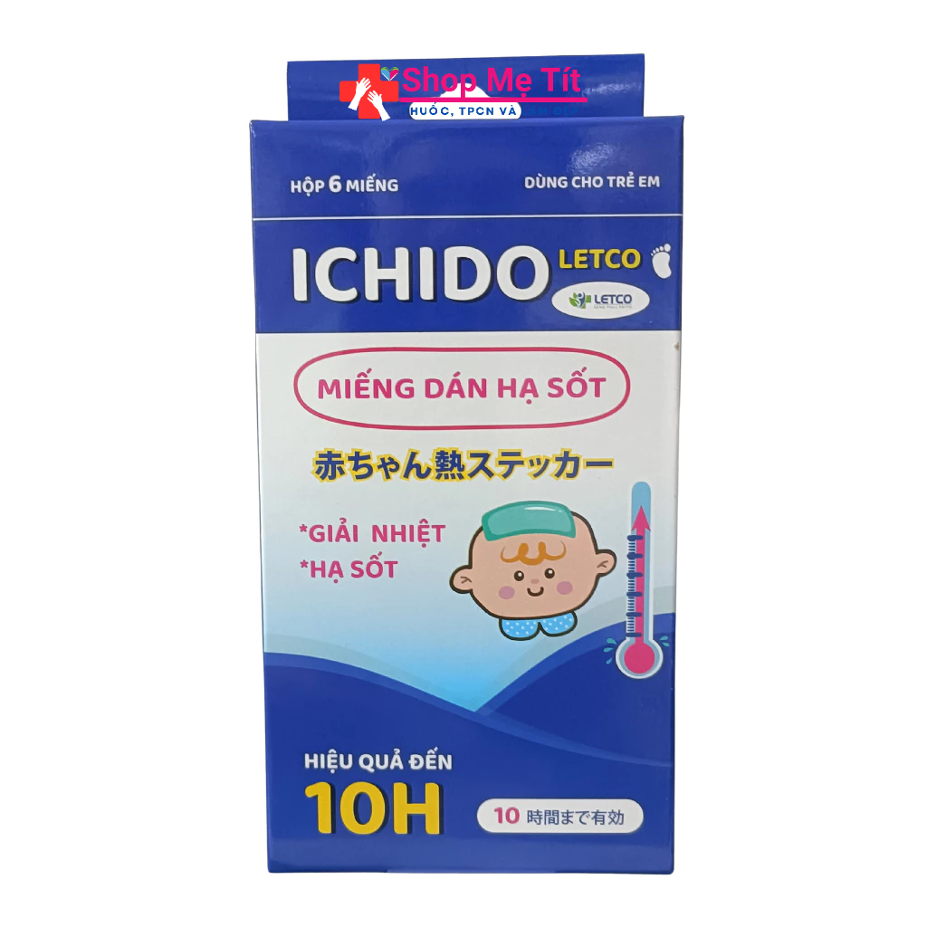 Miếng dán hạ sốt ICHIDO Letco - Hỗ trợ làm mát, hạ nhiệt cơ thể, hiệu ...