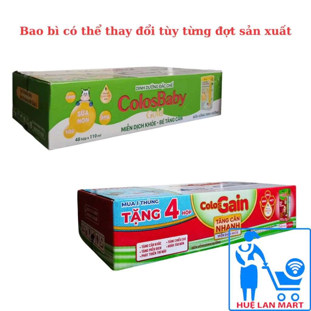 1 Thùng Sữa Bột Pha Sẵn Vitadairy Colosbaby Gold, Colos Gain Hộp 110ml ...