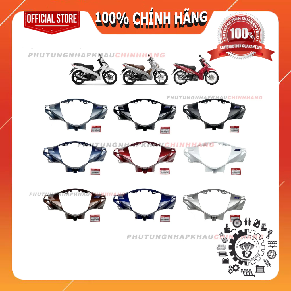 Ốp đầu đèn Future Led 125 Fi chính hãng, Nắp trước tay lái Fu led 2018 ...