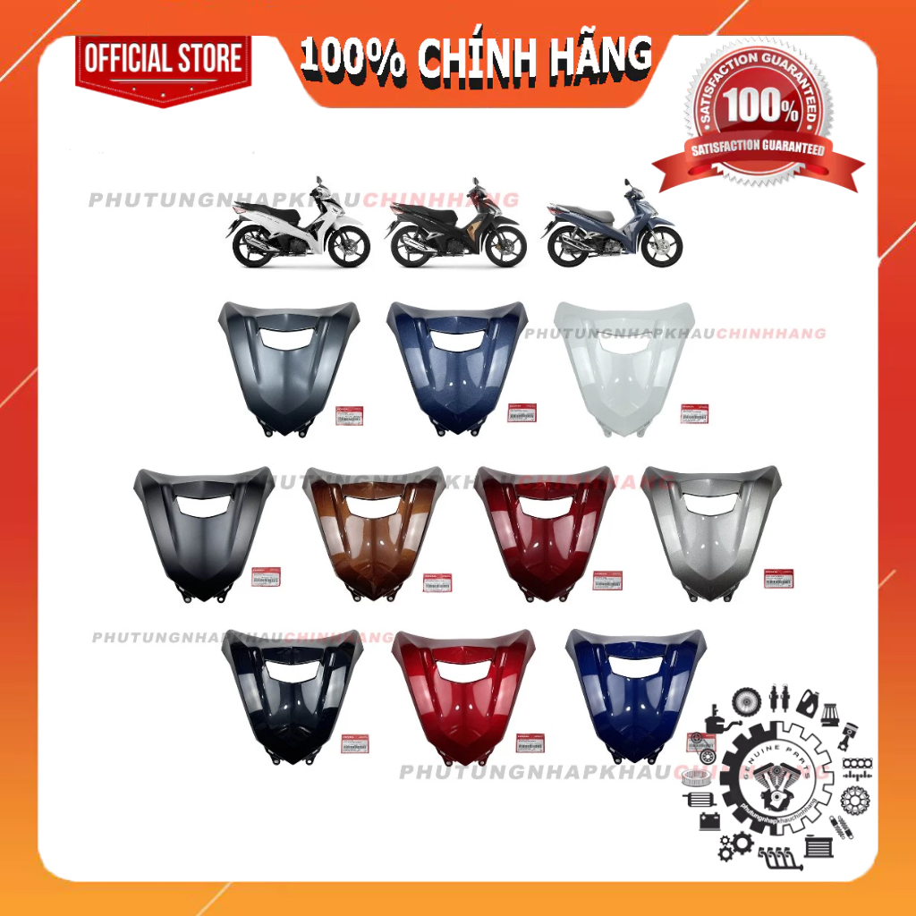 Mặt nạ Future Led 125 Fi chính hãng, Bộ ốp trước trên Fu led 2018 2019 ...