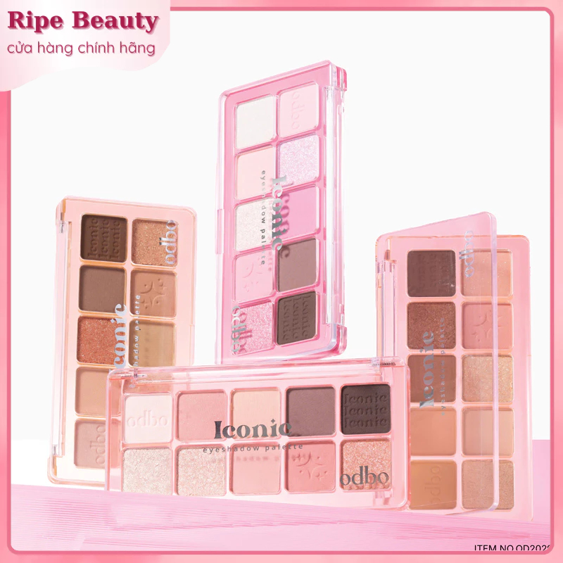 Bảng Phấn Mắt ODBO 10 Ô Iconic Nhũ Lì Nhỏ Gọn, Tone Lạnh Ấm 7g | Shopee Việt Nam