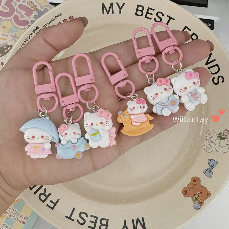 Wilburtay Móc Khóa Mini Nhân Vật Hoạt Hình Hello Kitty Đáng Yêu | Shopee Việt Nam