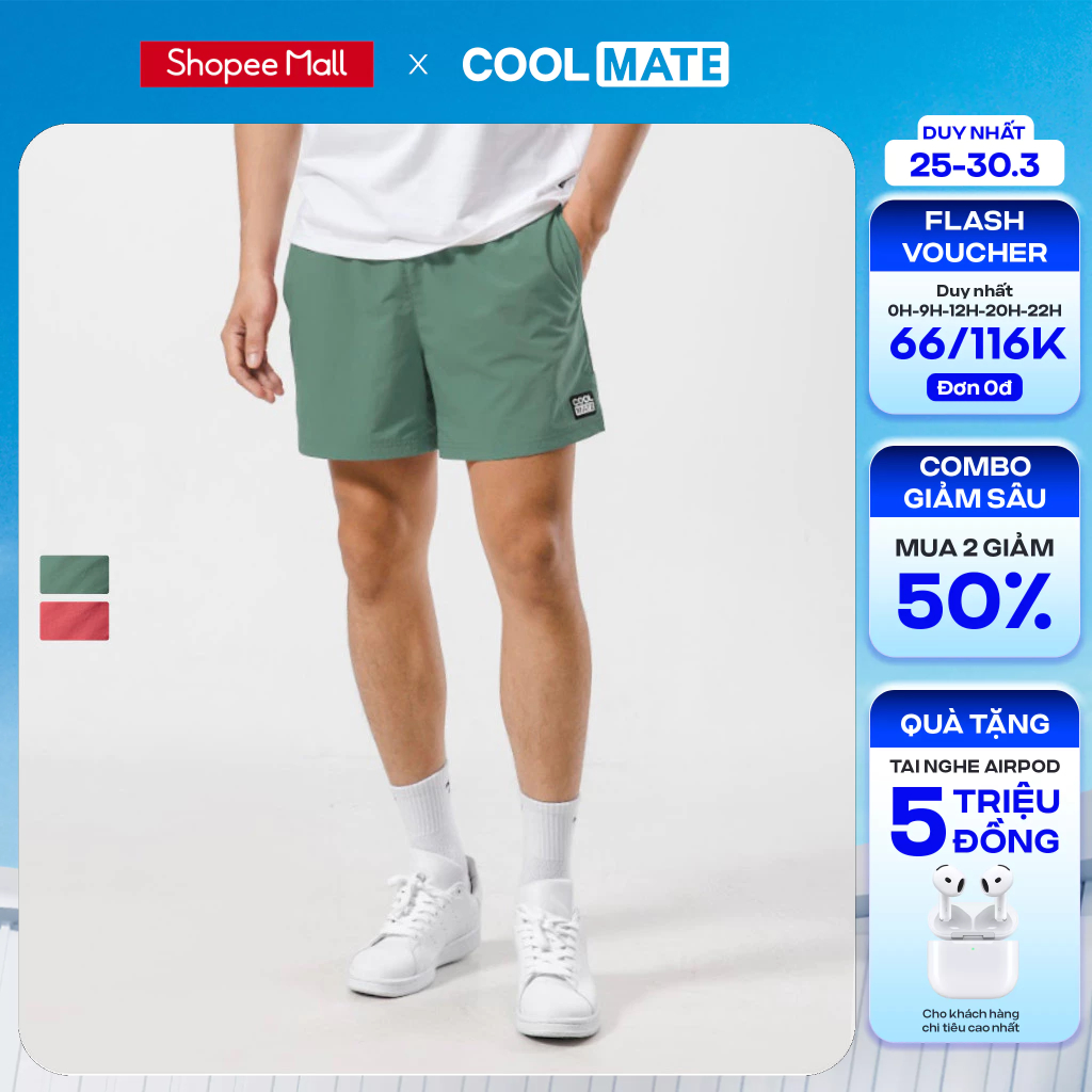 [25.3 MUA 2 GIẢM 50%]Quần Short Summer Cool 5'' trượt nước chống UV ...