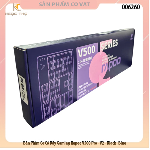 Bàn Phím Cơ Có Dây Gaming Rapoo V500 Pro - V2 - Black_Blue Switch_12428 ...