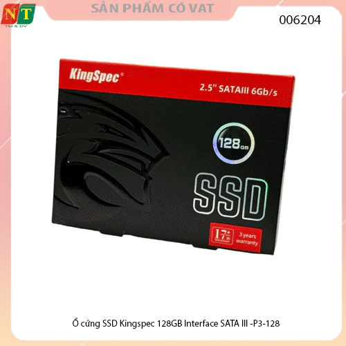 Ổ cứng SSD Kingspec 128GB Interface SATA III -P3-128 - hàng chính hãng - full vat | Shopee Việt Nam