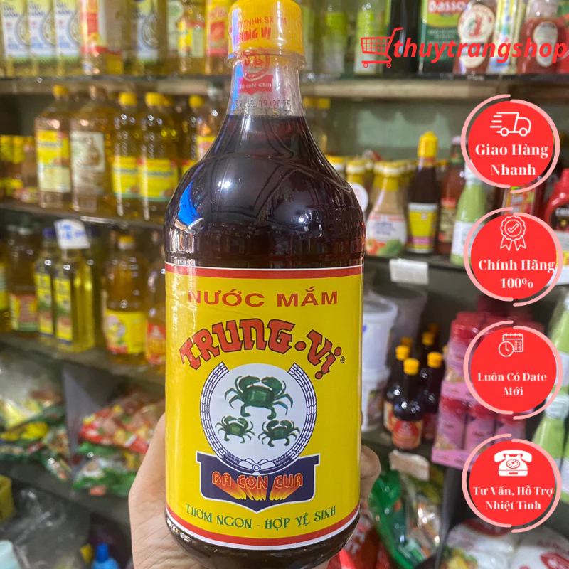 Nước Mắm Trung Vị 3 Con Cua Chai 850ml | Shopee Việt Nam