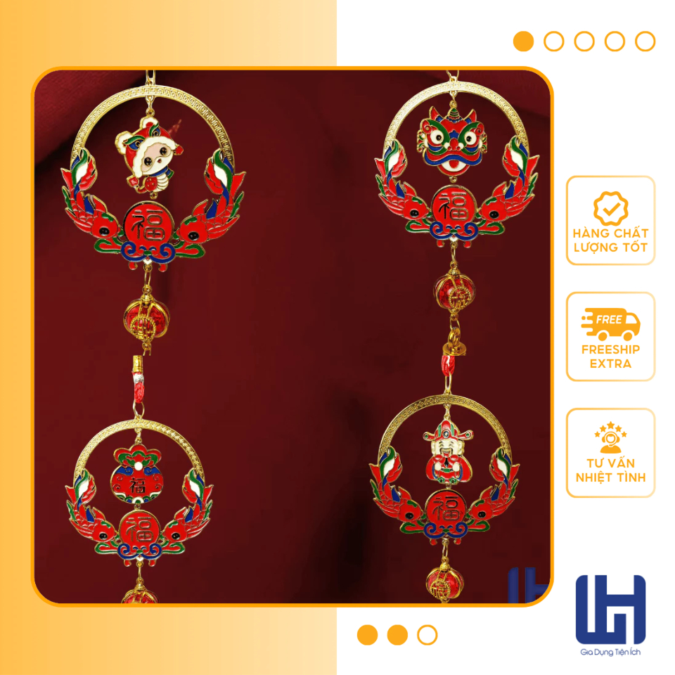 Dây Treo Trang Trí Tết Bằng Nhựa Xi Mạ Vàng Màu Sắc Độc Đáo treo Cây ...