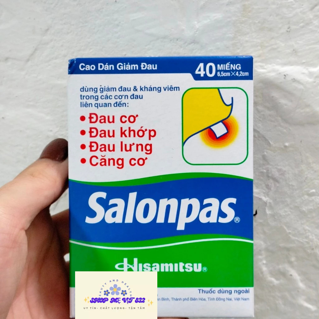 Salonpas gói 10 miếng cao dán giảm đau | Shopee Việt Nam