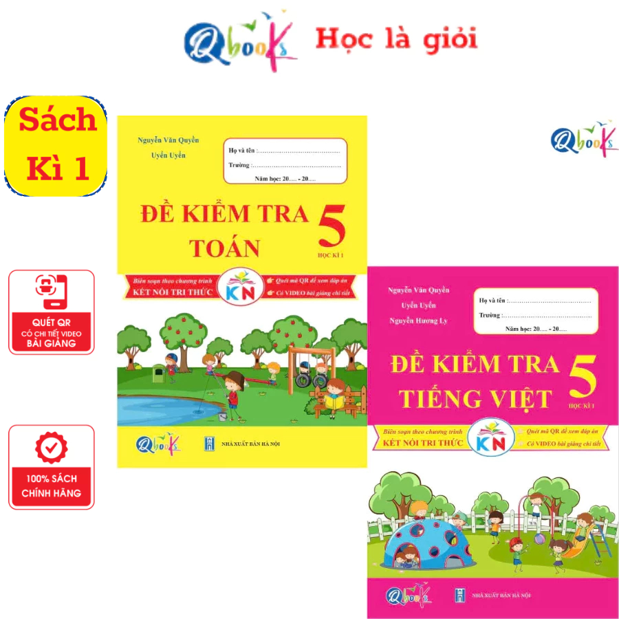 Sách - Combo Đề Kiểm Tra Toán và Tiếng Việt Lớp 5 Học Kì 1 - Kết Nối Tri Thức Với Cuộc Sống (2 ...
