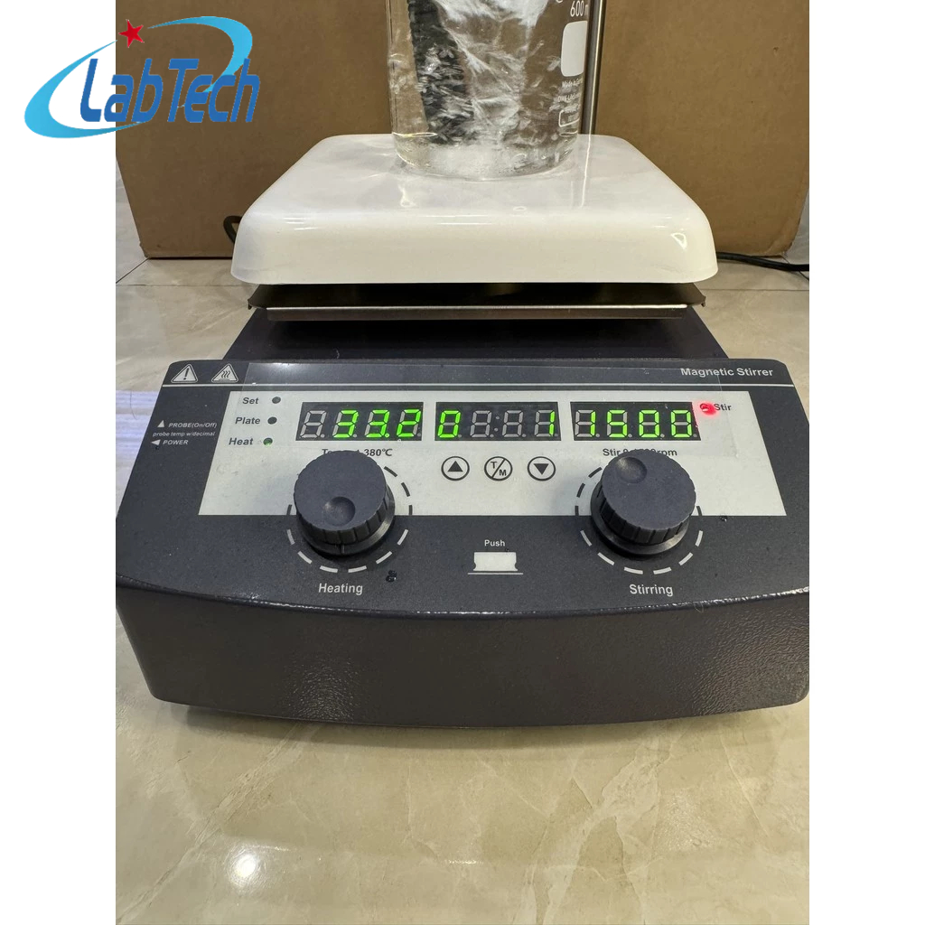 Máy khuấy từ gia nhiệt 3-5 lít H2O (Magnetic stirrer), mâm gia nhiệt ...