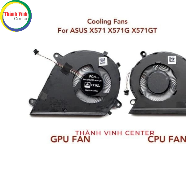 [HCM] Fan quạt tản nhiệt CPU + GPU Laptop Asus X571 X571G MARS15 VX60 K571 F571G VX60G GTX1650 ...