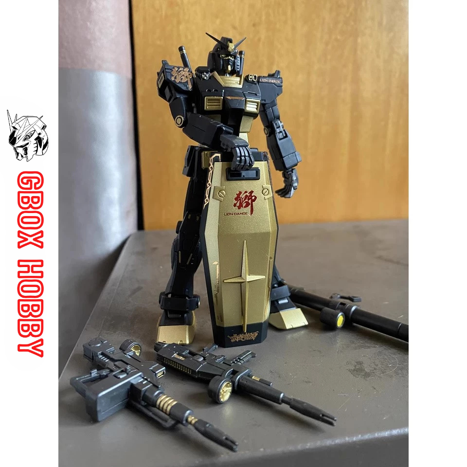 Gundam HG GTO 012 RX-78-2 The Origin Fighter Ver. Black Gold kèm base ...