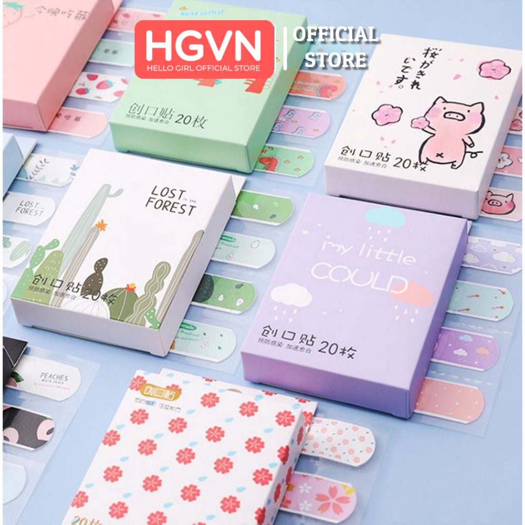 Hộp 20 Cái Băng Cá Nhân Ugo HGVN Dán Vết Thương Xinh Xắn #B91 | Shopee ...