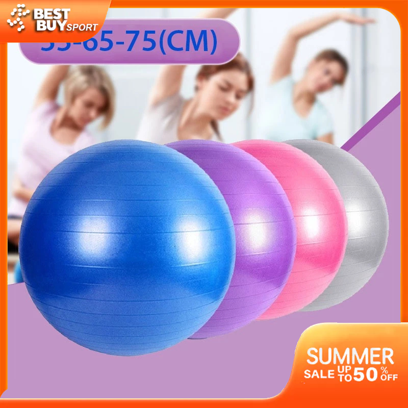 Bóng tập yoga cao cấp 75cm 65cm 55cm ( Tặng bơm chuyên dụng) | Shopee Việt Nam