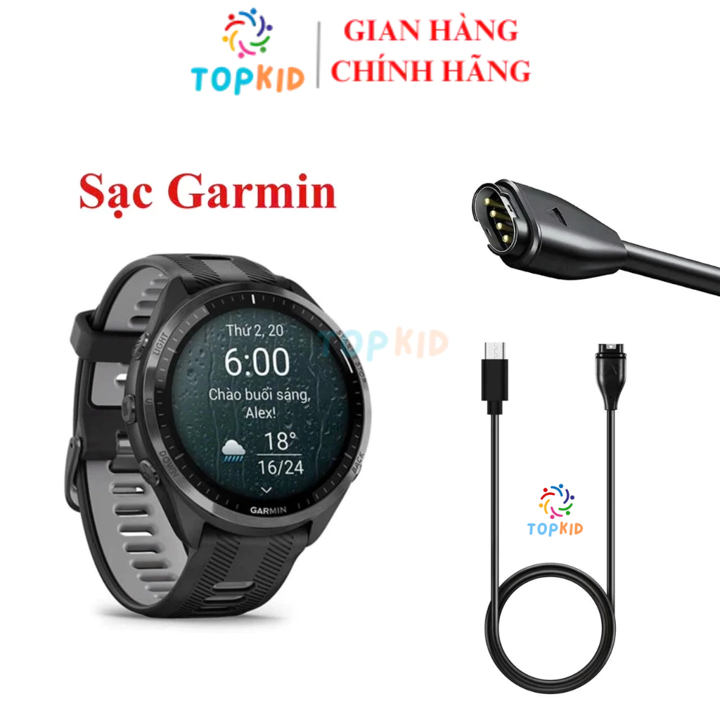 [Garmin] Cáp sạc chuyên dụng đồng hồ Garmin, Phụ kiện đồng hồ Garmin ...