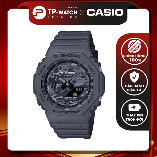 Đồng Hồ Nam Dây Nhựa Casio G-Shock GA-2100CA-8ADR Chính Hãng - GA-2100CA-8A Carbon Core | Shopee ...