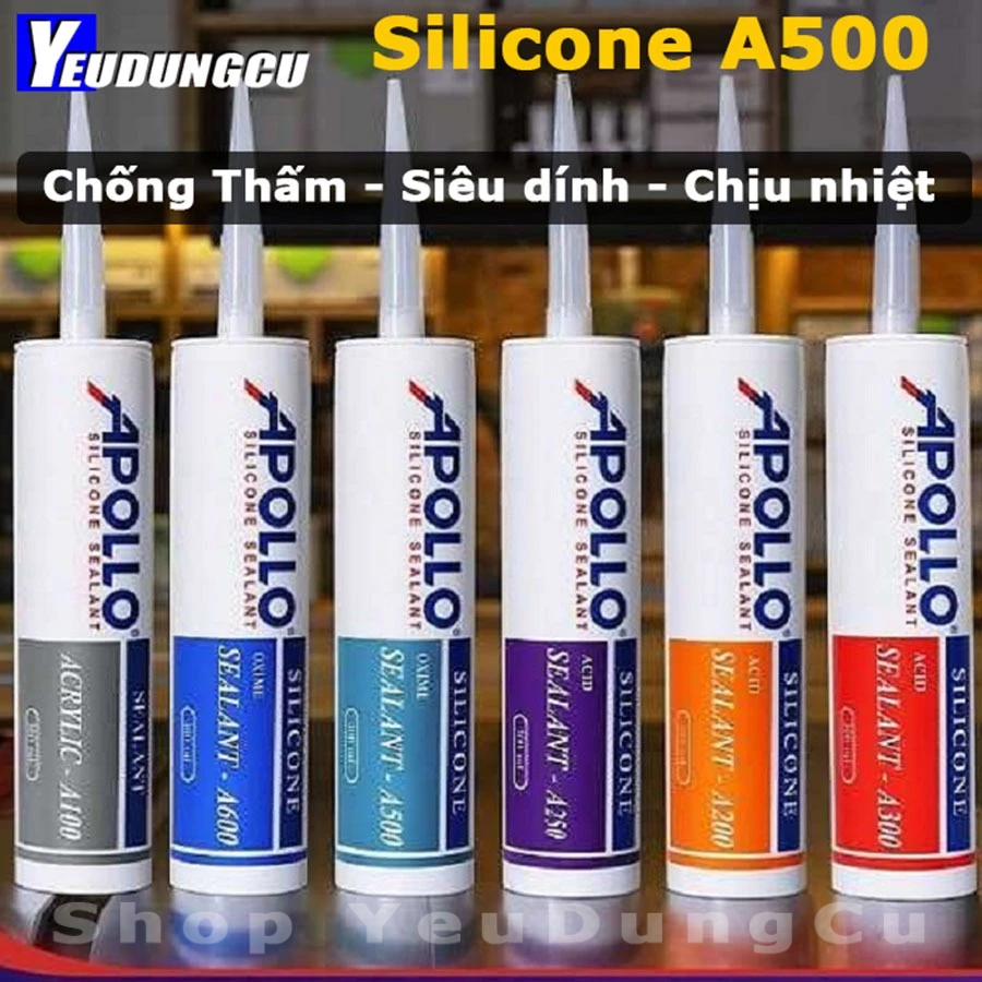 Keo Silicone APOLLO A500 - Chống Thấm Chịu Nhiệt | Silicon Trắng Sữa ...