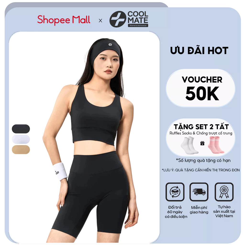 [Tặng set 2 quà]Áo Bra Yoga T-Back CoolFlex Light Support co giãn, nhẹ ...