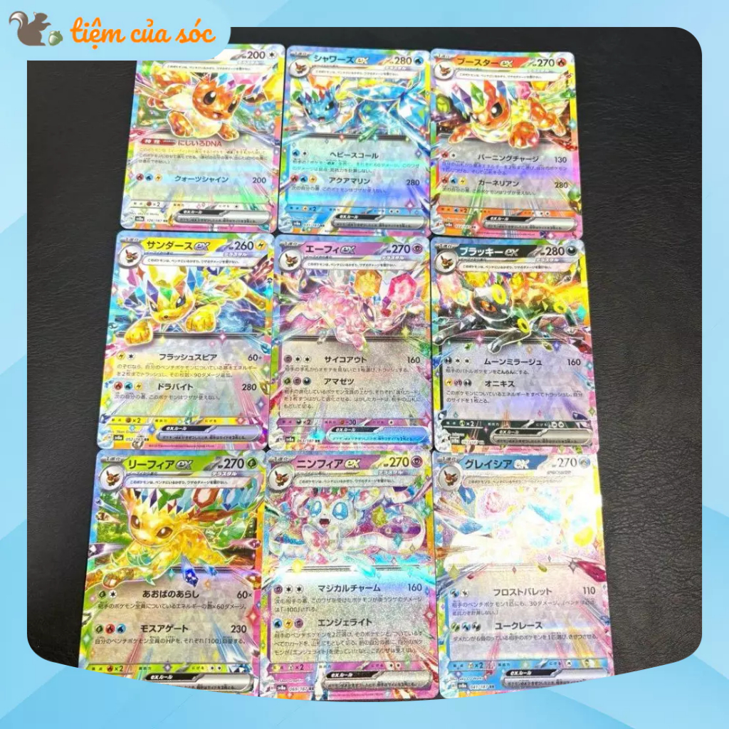 [Chính hãng] Set 9 thẻ bài Pokemon TCG Eevelution Complete Set - RR ...
