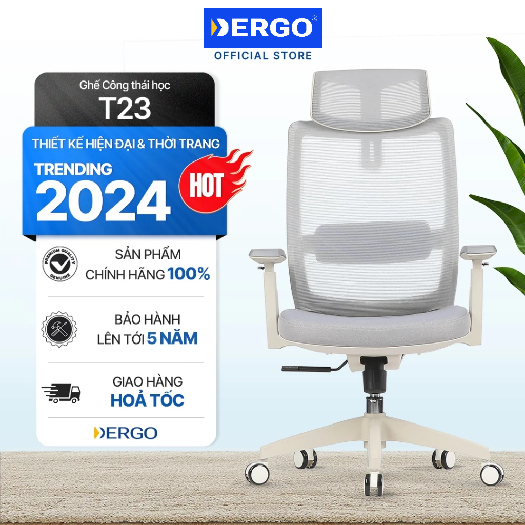 Ghế Văn Phòng DERGO T23 Ghế Công Thái Học Ergonomic Office Chair ...