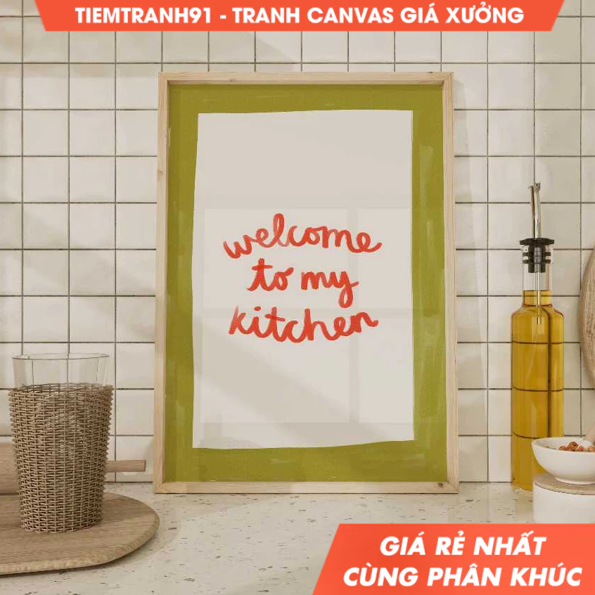 Tranh treo tường ,Welcome To My Kitchen Print, Illustration Wall Art ...