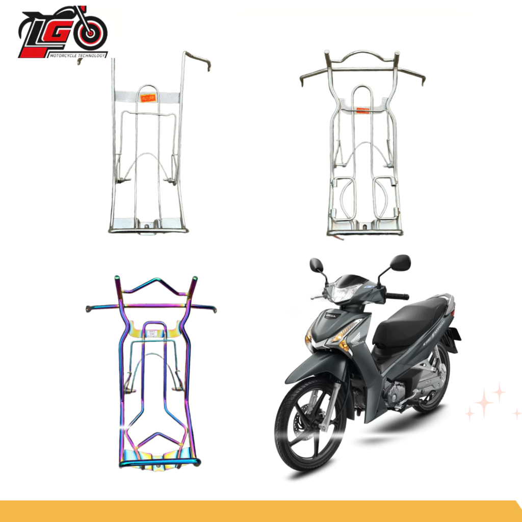 Baga giữa inox titan Future 125, Baga xe máy Future, Hàng Chất, INOX ...